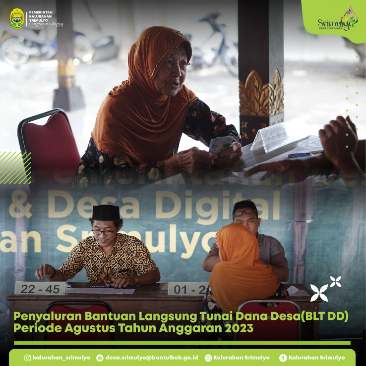 Penyaluran BLT DD Periode Agustus TA 2023 Oleh Pemerintah Kalurahan ...